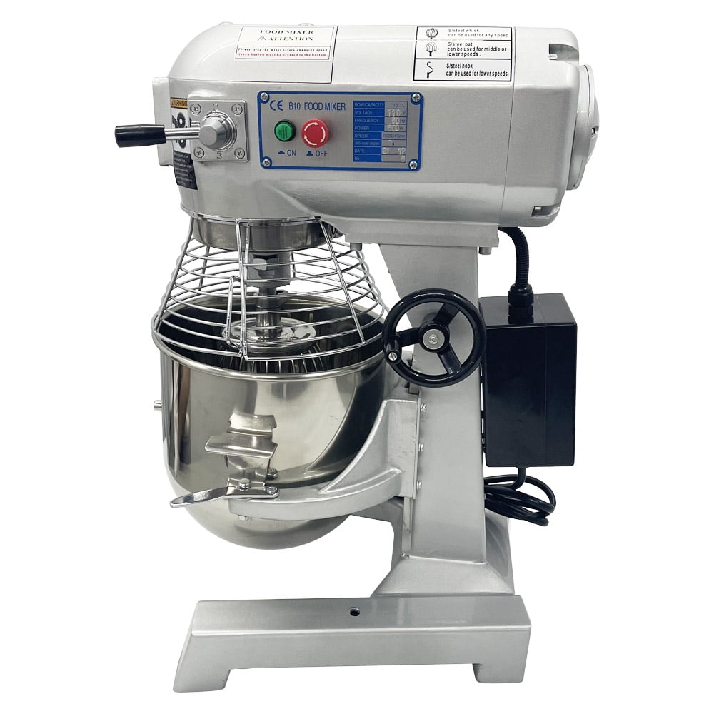 INTSUPERMAI Dough Kneading Machine Commercial Food Mixer 10L Gear Driven Bakery Blender ...