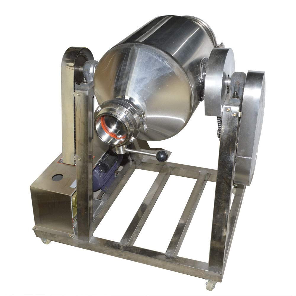 INTSUPERMAI Dry Powder Mixer Drum Particle Blender Metal Powder Mixing ...