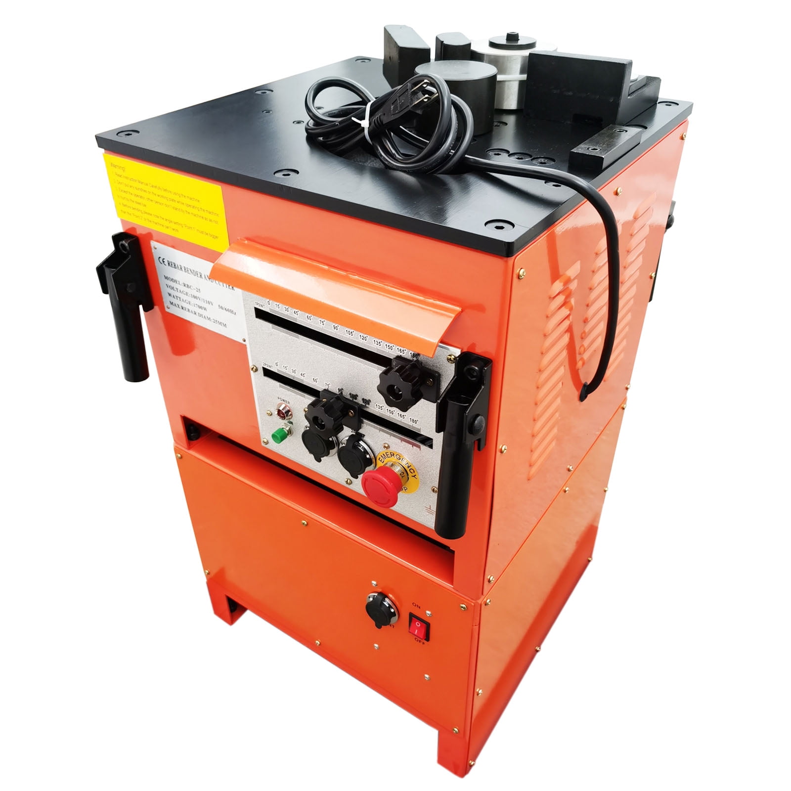 INTSUPERMAI Electric 4-25mm Round Iron Rod Steel Bar Rebar Bender and ...