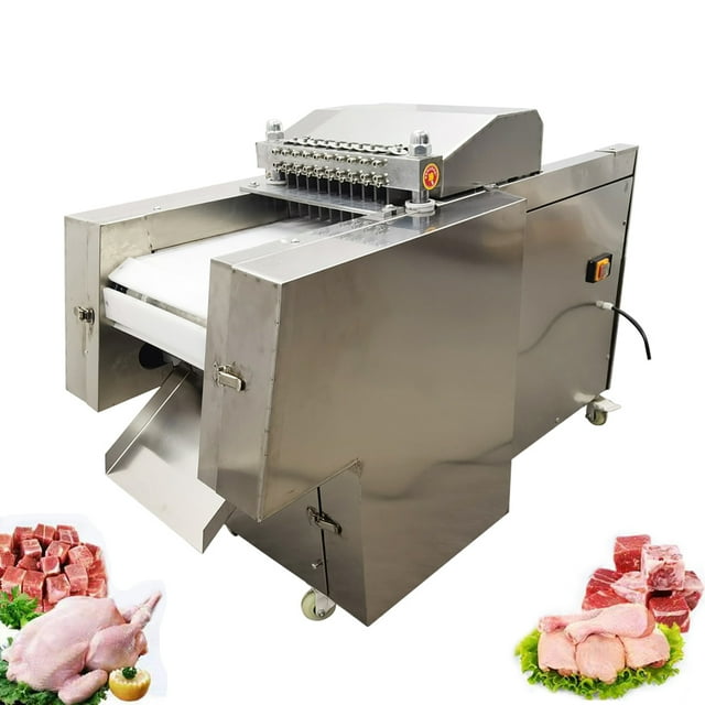 INTSUPERMAI Automatic Meat Cube Cutter, Electric Poultry Cutting ...