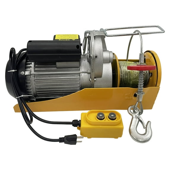 INTSUPERMAI Electric Capstan Winches 2000lbs Lift Hoist Crane Garage ...