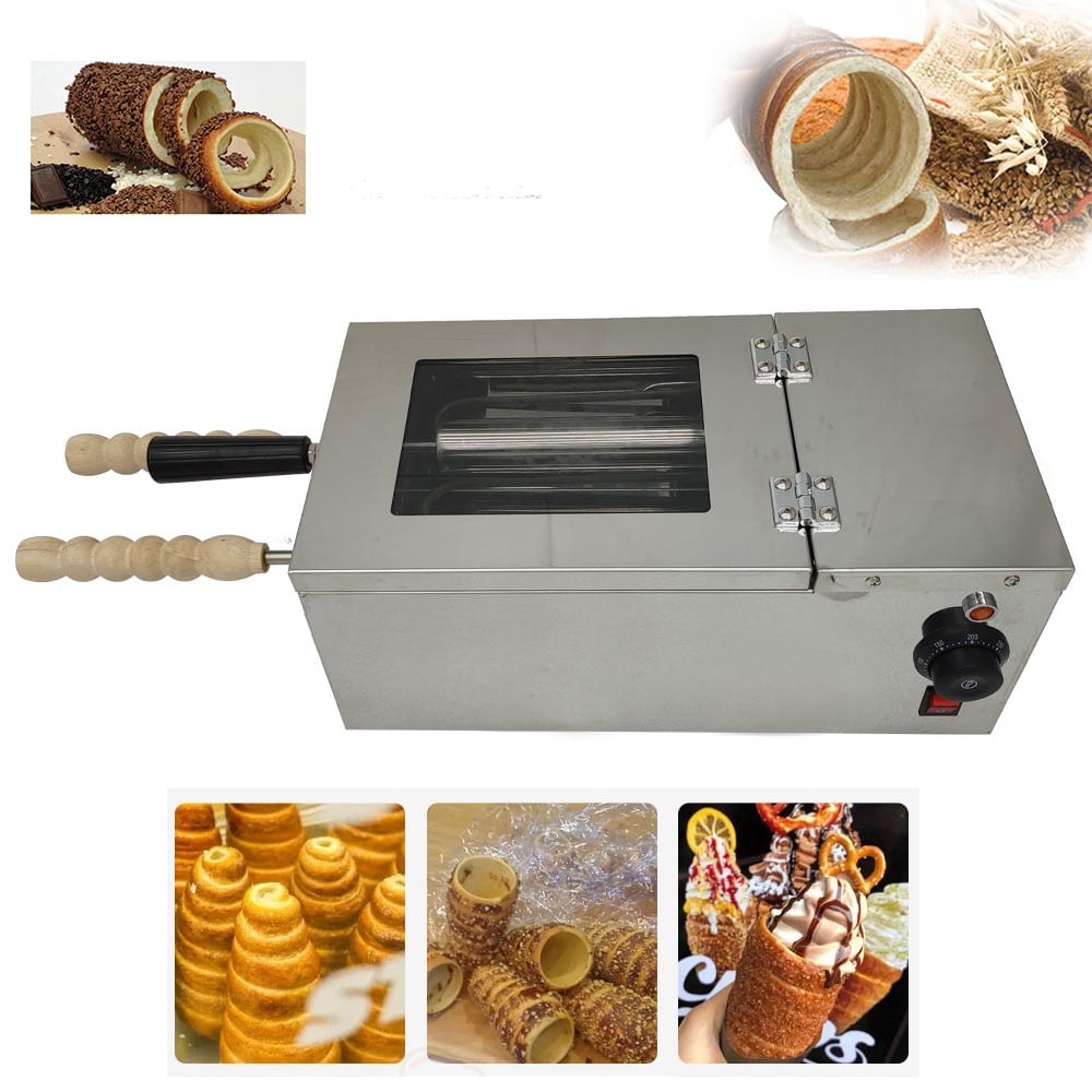 INTSUPERMAI Electric Chimney Cake Machine Cake Rolls Maker - Walmart.com