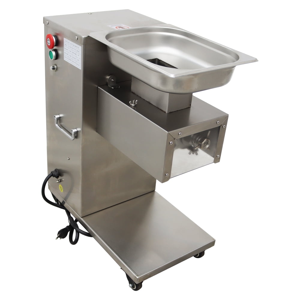 INTSUPERMAI Electric Fresh Meat Cutter Slicing Cutting Machine with 8mm ...