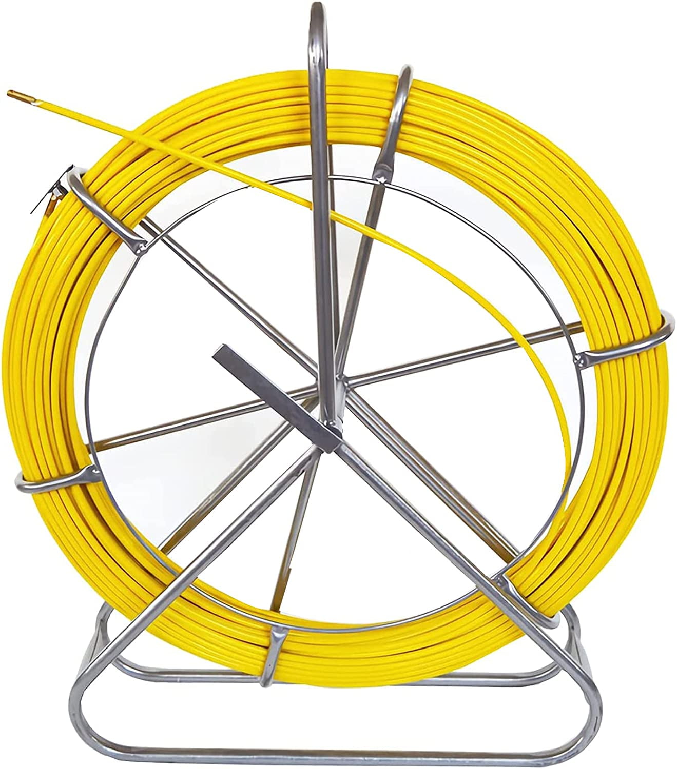 INTSUPERMAI Fish Tape Fiberglass 8MM 328FT Duct Rodder Fish Tape Puller ...