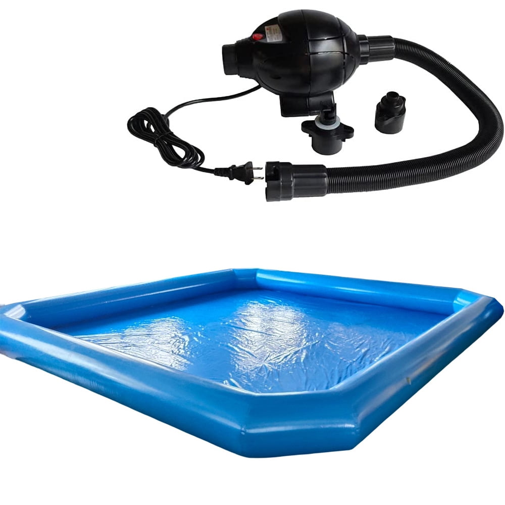 INTSUPERMAI Huge Inflatable Swimming Pool with Air Blower for Outdoor ...