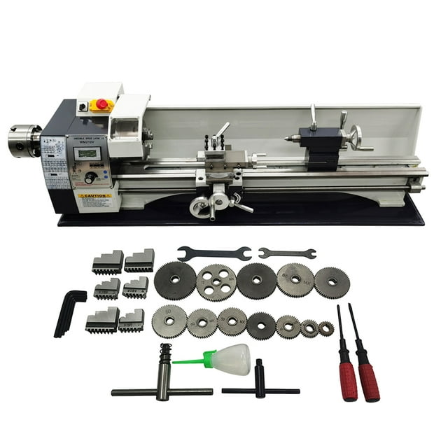 INTSUPERMAI High Precision Mini Metal Lathe 1100W 8 x 32 inch WM210V ...