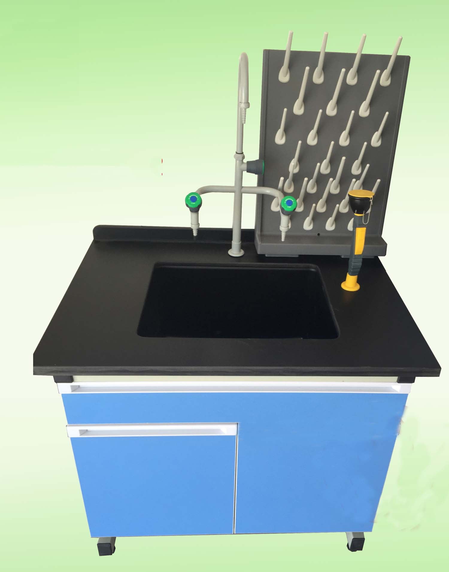 INTSUPERMAI Laboratory Single-sided Removable Drip Rack 27 Pegs Wall ...