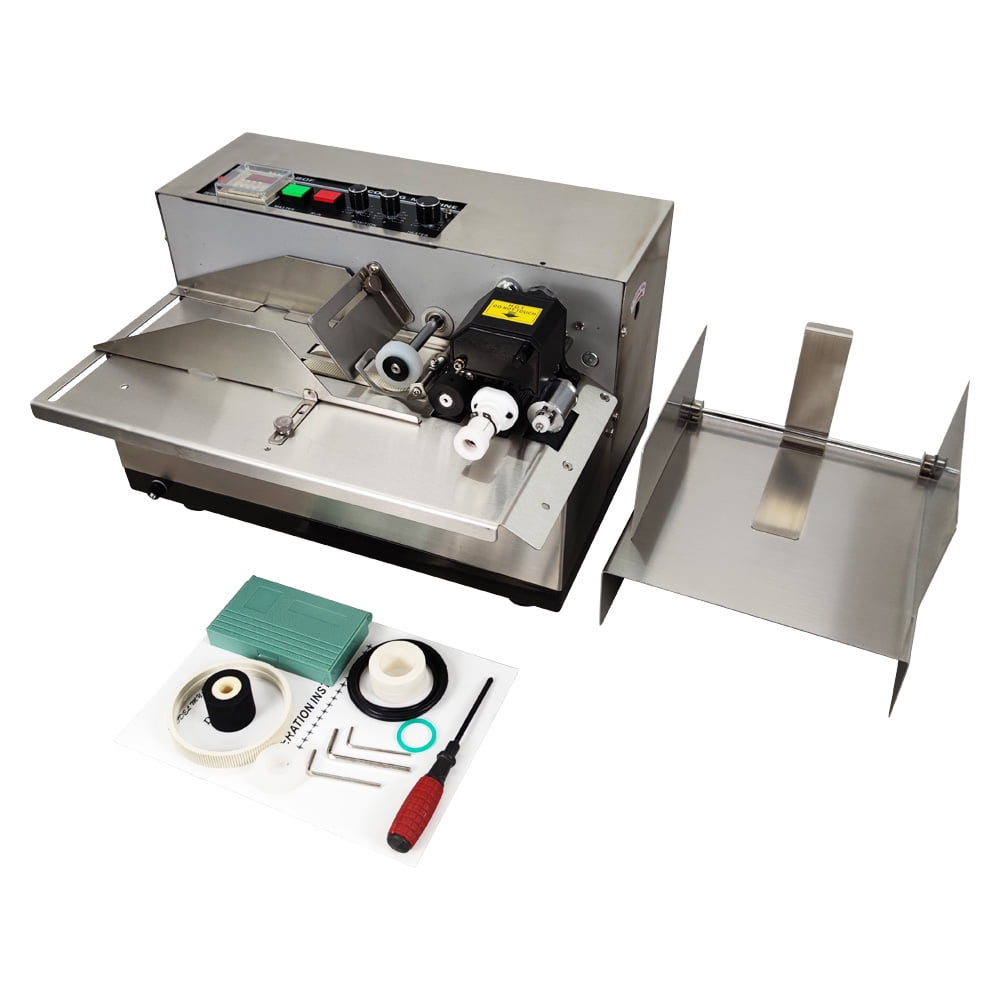 INTSUPERMAI MY-380F Automatic Continuous Solid Ink Wheel Coding Machine Expiry Date Lot Number ...