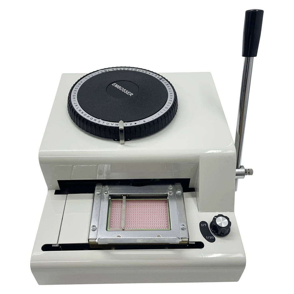 INTSUPERMAI Manual PVC Card Embosser ID Maker Printer with 71 ...