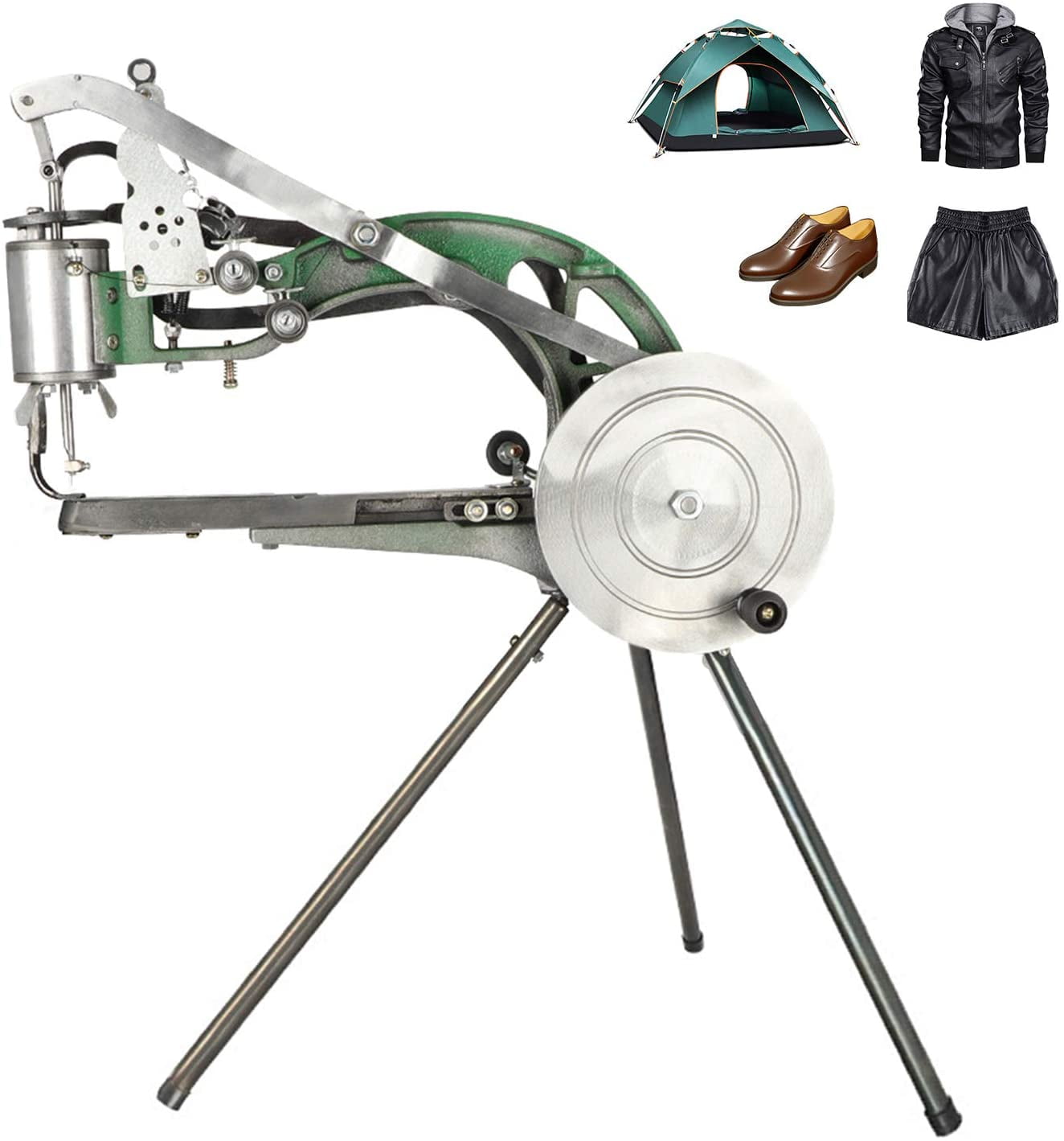 INTSUPERMAI Heavy Duty Free-Arm Manual Shoe Repair Machine with Dual ...