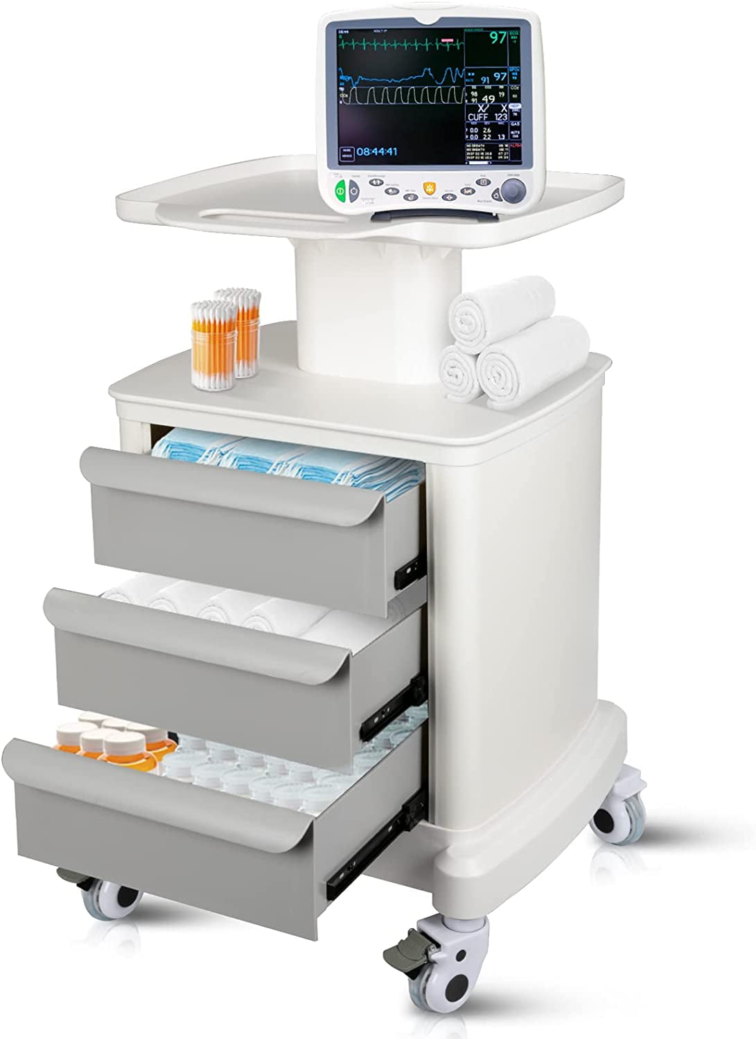 INTSUPERMAI Mobile Trolley Cart for Portable Ultrasound Imaging Scanner ...