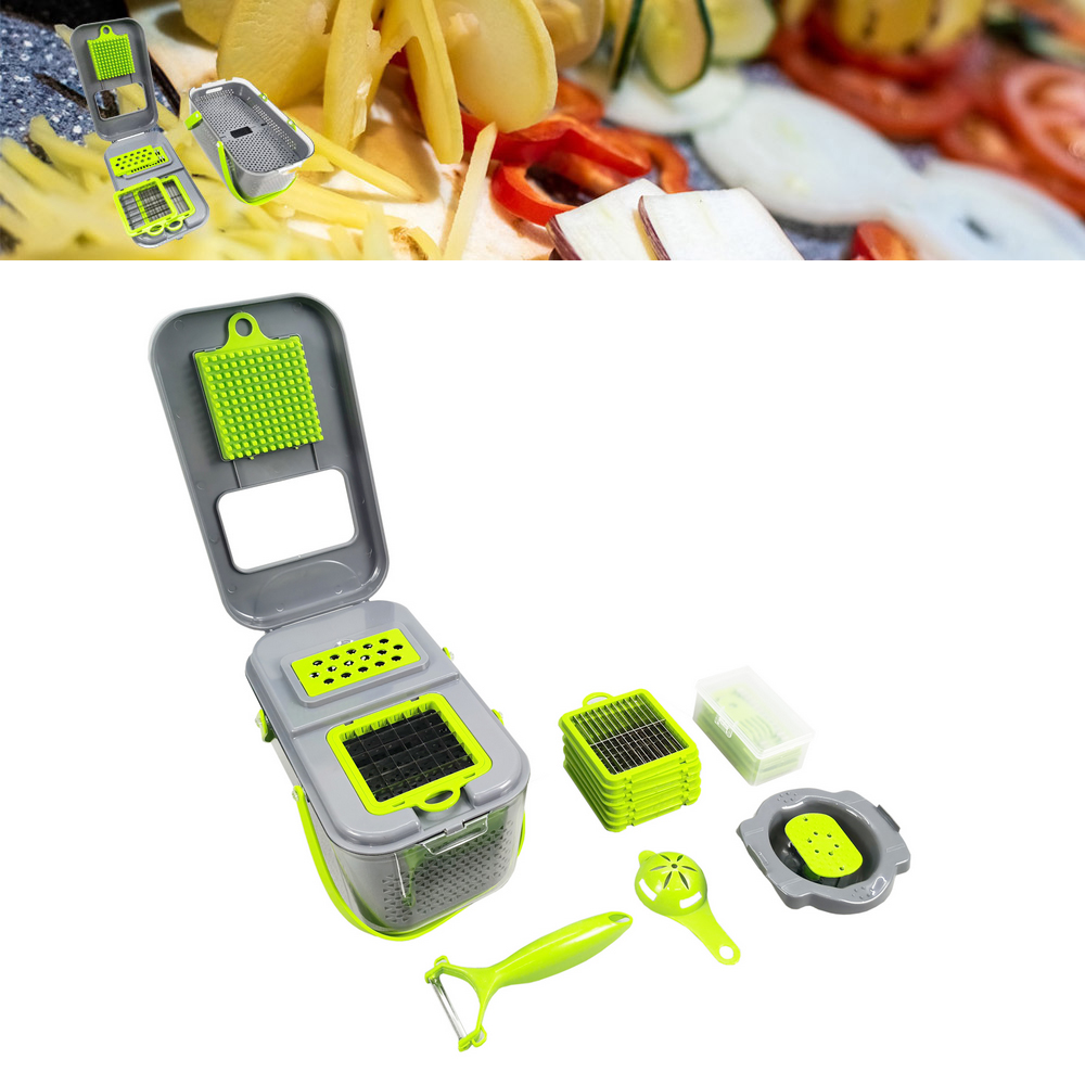 INTSUPERMAI Multi-Function Vegetable Cutter Food Veggie Fruit Dicer ...