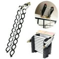 INTSUPERMAI Wall Mounted 12 Step Expandable Folding Loft Ladder ...