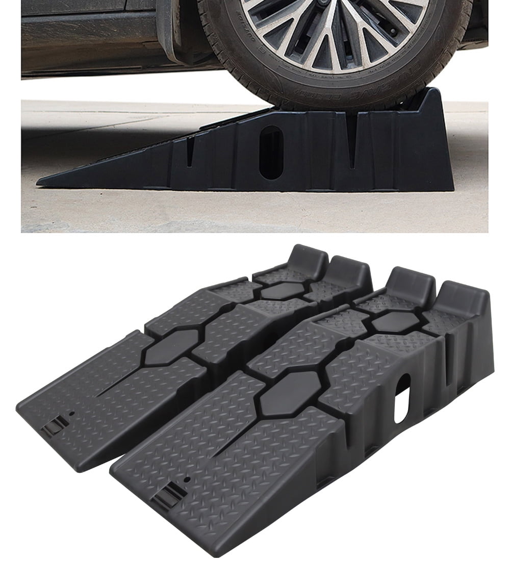 INTSUPERMAI One Pair Plastic Garage Car Ramp for Vehicle Maintenance ...