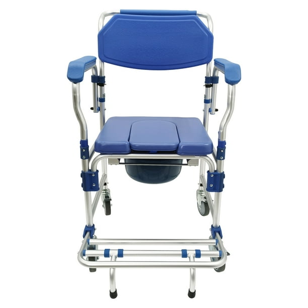 INTSUPERMAI Patient Transfer Toilet Chair Commode Wheelchair Removable Armrests - Walmart ...