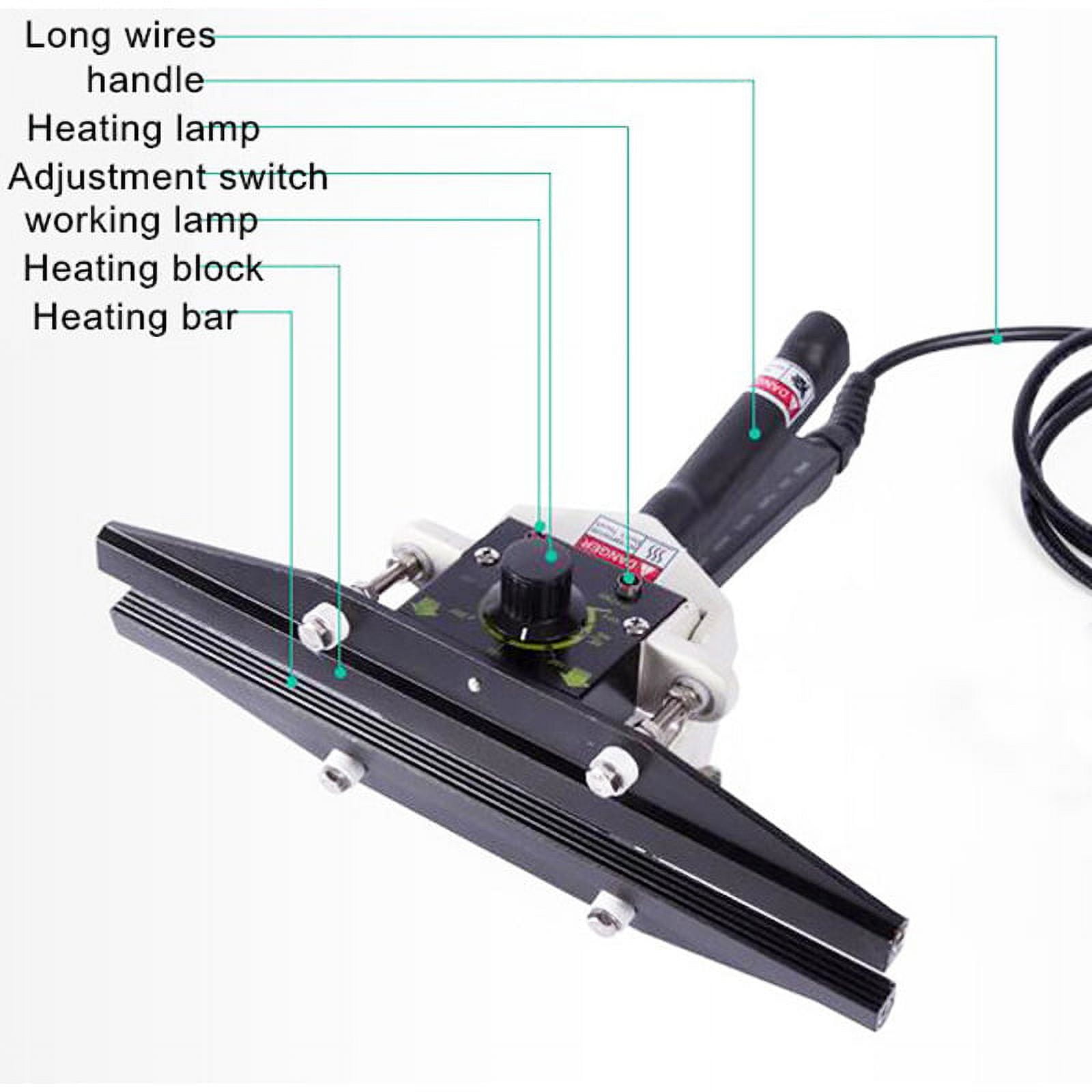 INTSUPERMAI Portable Hand Clamp Sealing Machine Direct-Heat Sealer 110V ...