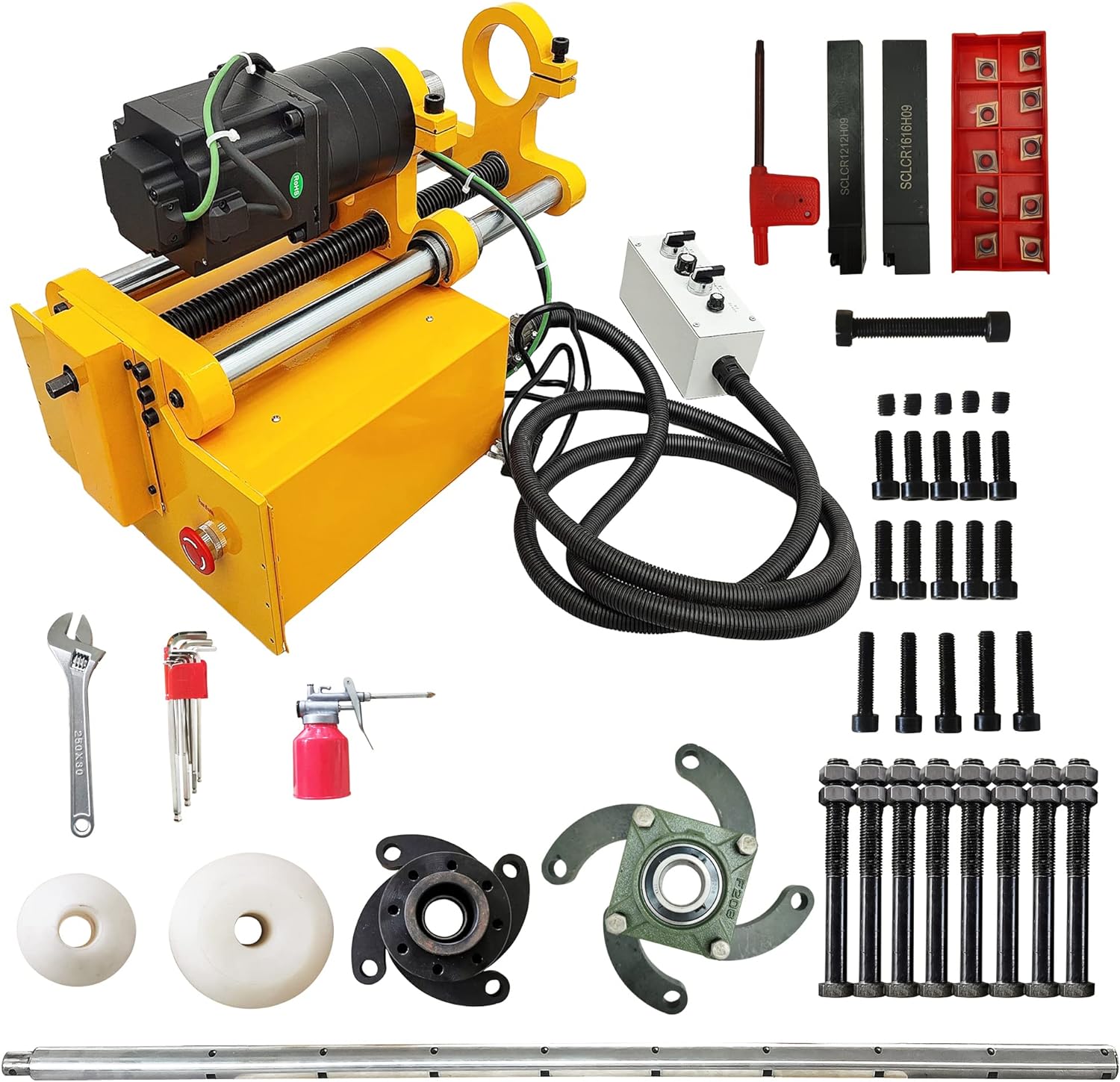 INTSUPERMAI Portable Line Boring Machine 110V Hole Drilling Connecting ...