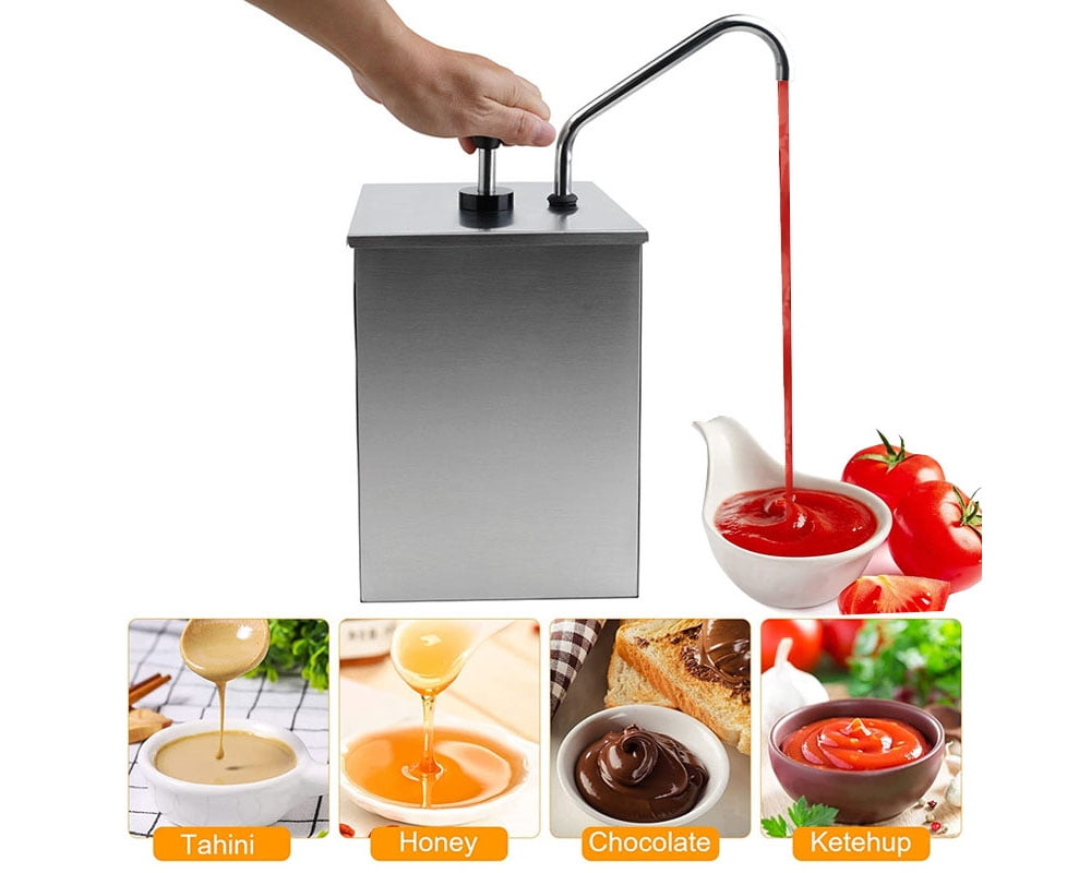 INTSUPERMAI Sauce Jam Dispenser Pump Squeeze Condiment Dispensing ...