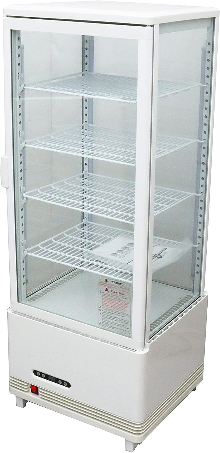 INTSUPERMAI Vertical Mini Fridge with Adjustable Shelving, Refrigerated ...