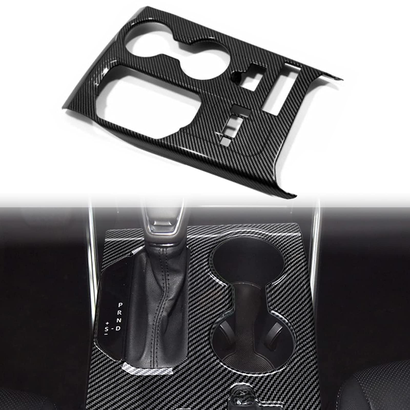 INUBOXES Carbon Fiber Center MMF7 Console Gear Shift Panel Cover ...
