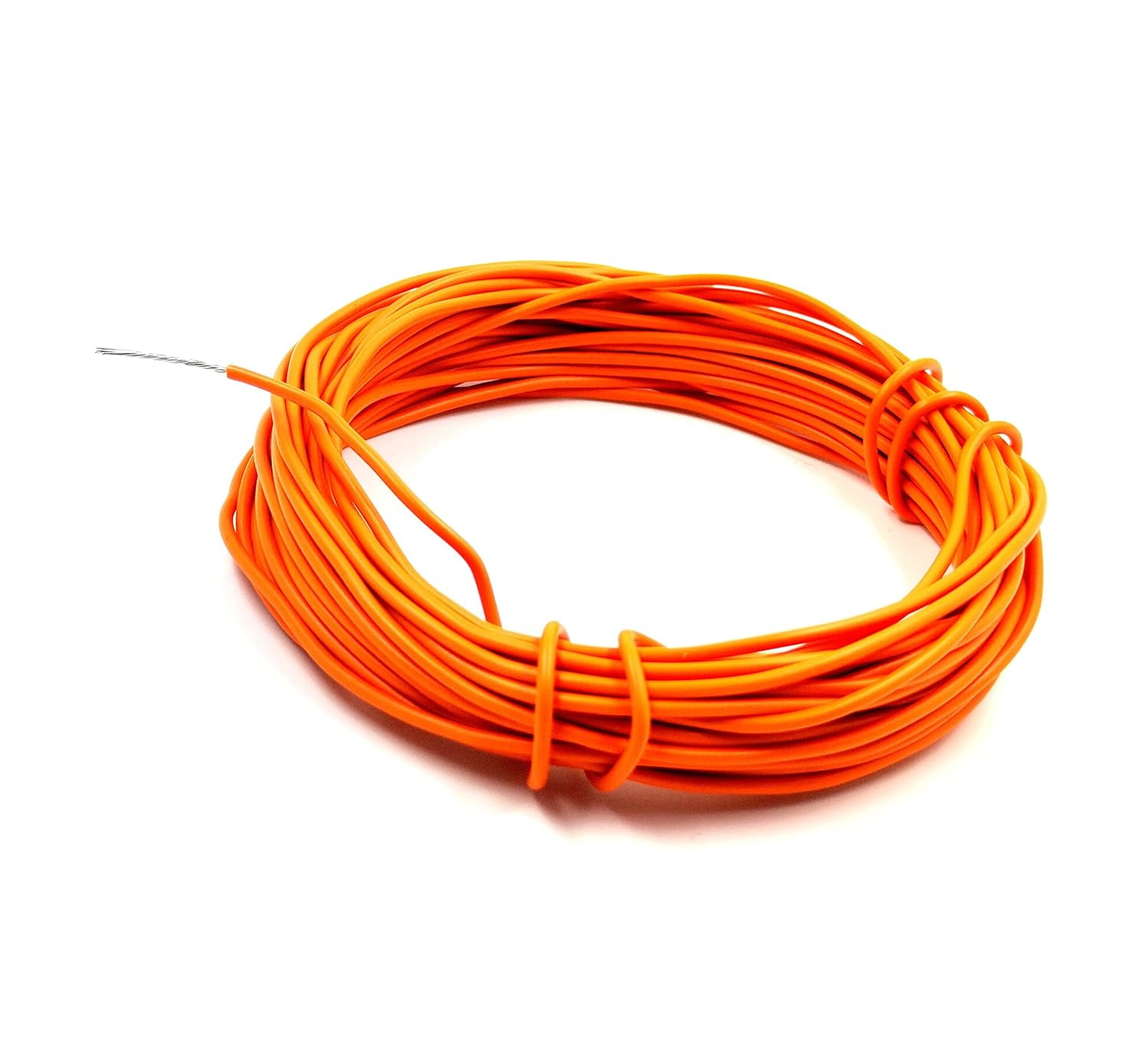 INVENTO 10mtr 20 AWG 05 sqmm 15A Tinned Copper PVC Wire Flexible Orange ...
