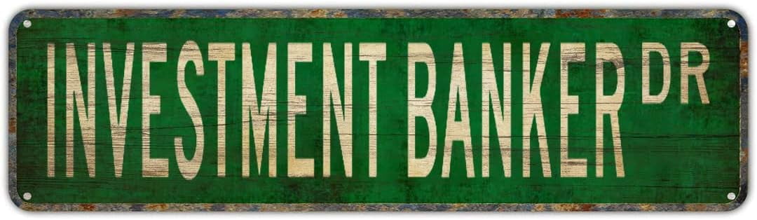 INVESTMENT BANKER DR Vintage Signs Retro Tin Signs Art Plaque Aluminum ...