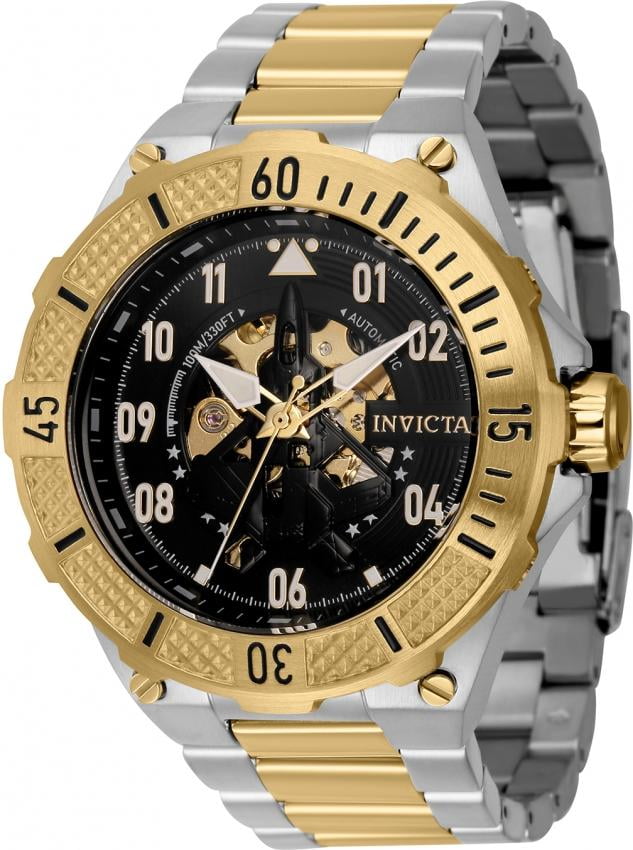 INVICTA Aviator Men 50mm Stainless Steel Black dial JSD-006ZY Automatic ...