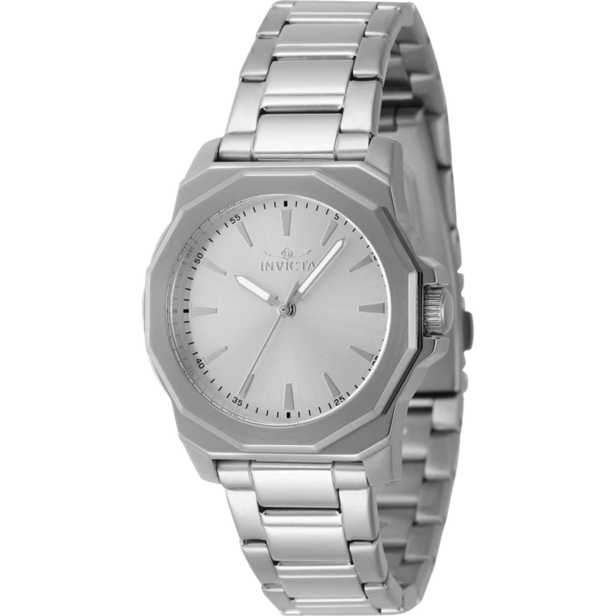 INVICTA Watch 47337 Stainless Steel Quartz Female Silver - Walmart.com