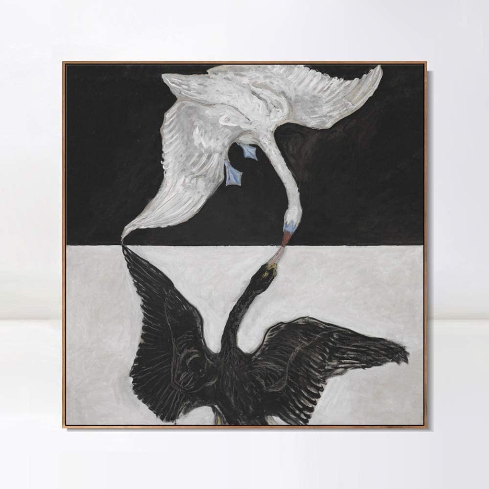 INVIN ART Framed Canvas Giclee Print Group IX/SUW, The Swan, No. 1 ...