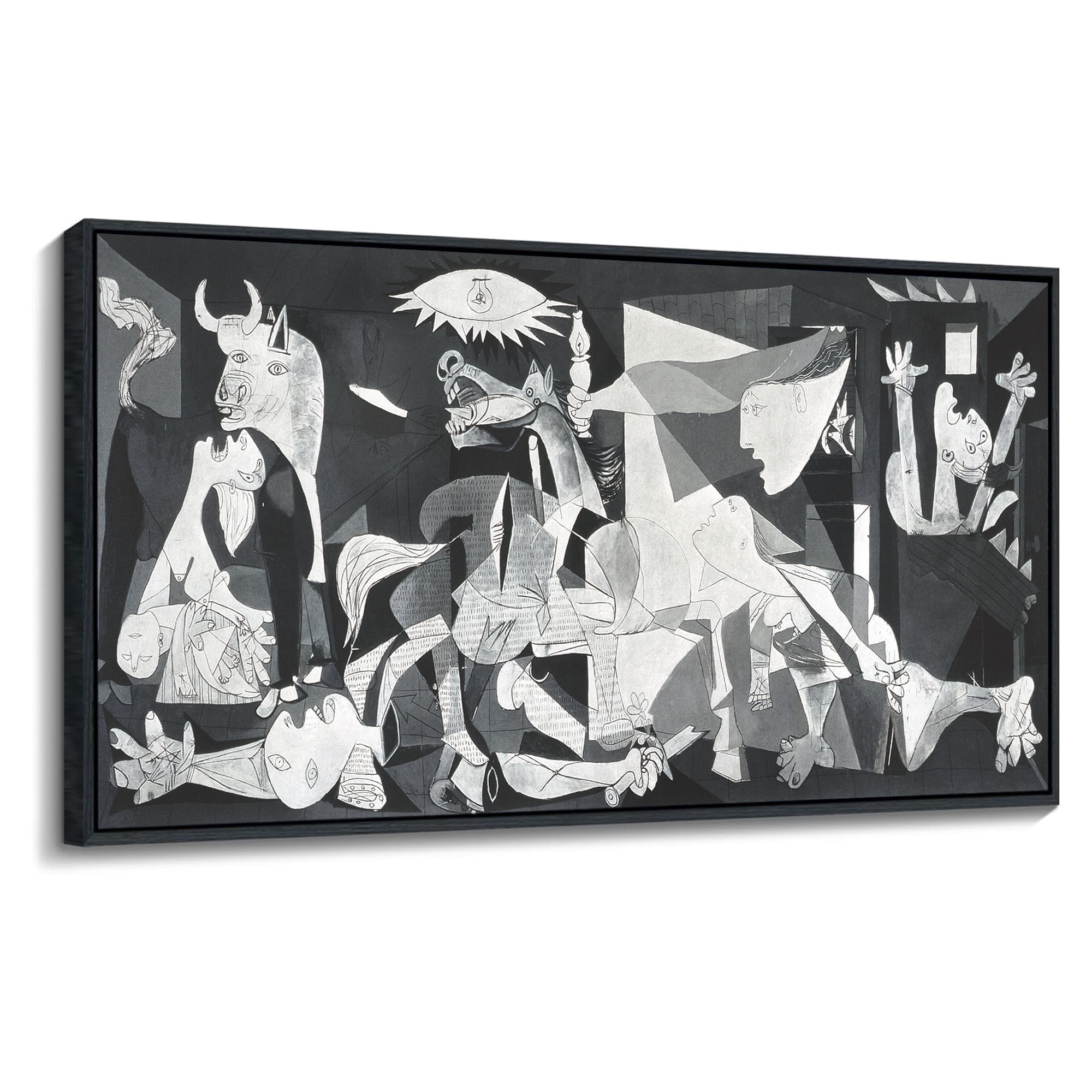 INVIN ART Framed Canvas Giclee Print Guernica by Pablo Picasso Wall Art ...