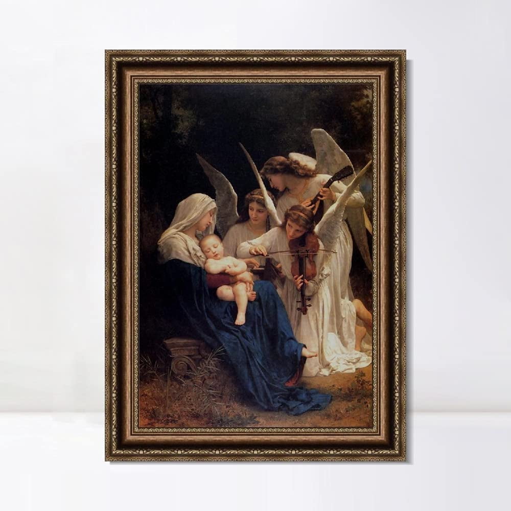 INVIN ART Framed Canvas Giclee Print Song of the Angels by William ...