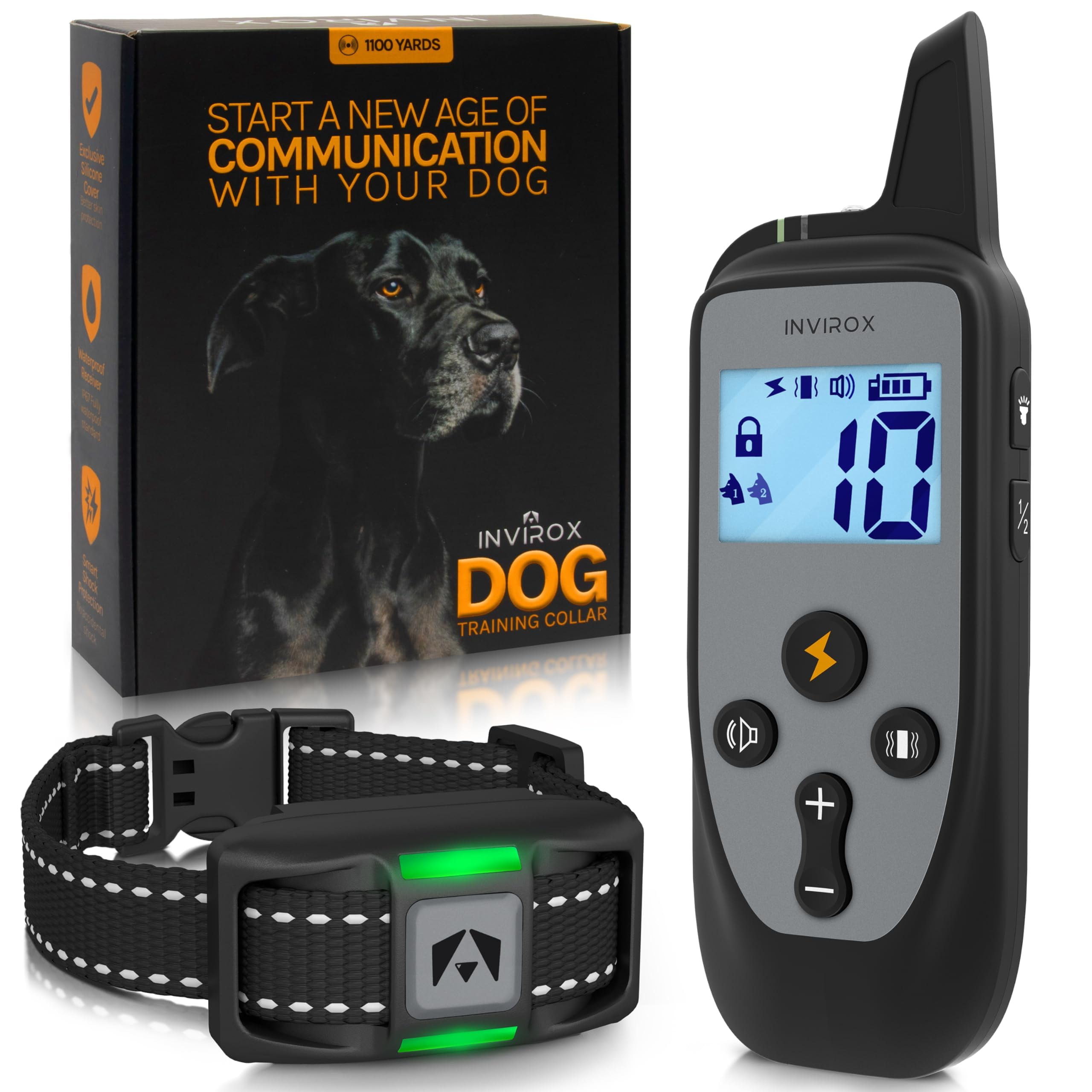 INVIROX Dog Training Collar [2025 Edition] ATT1123 Levels 1100yd Range ...