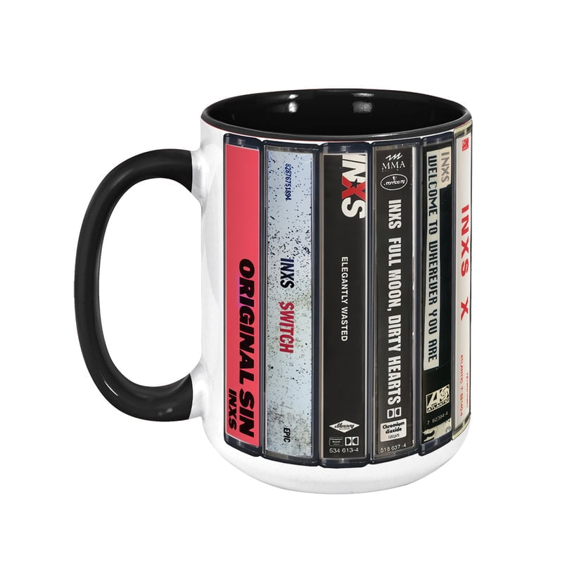 INXS Albums Cassette Retro Collection Accent Mug Drinking Music Coffee ...