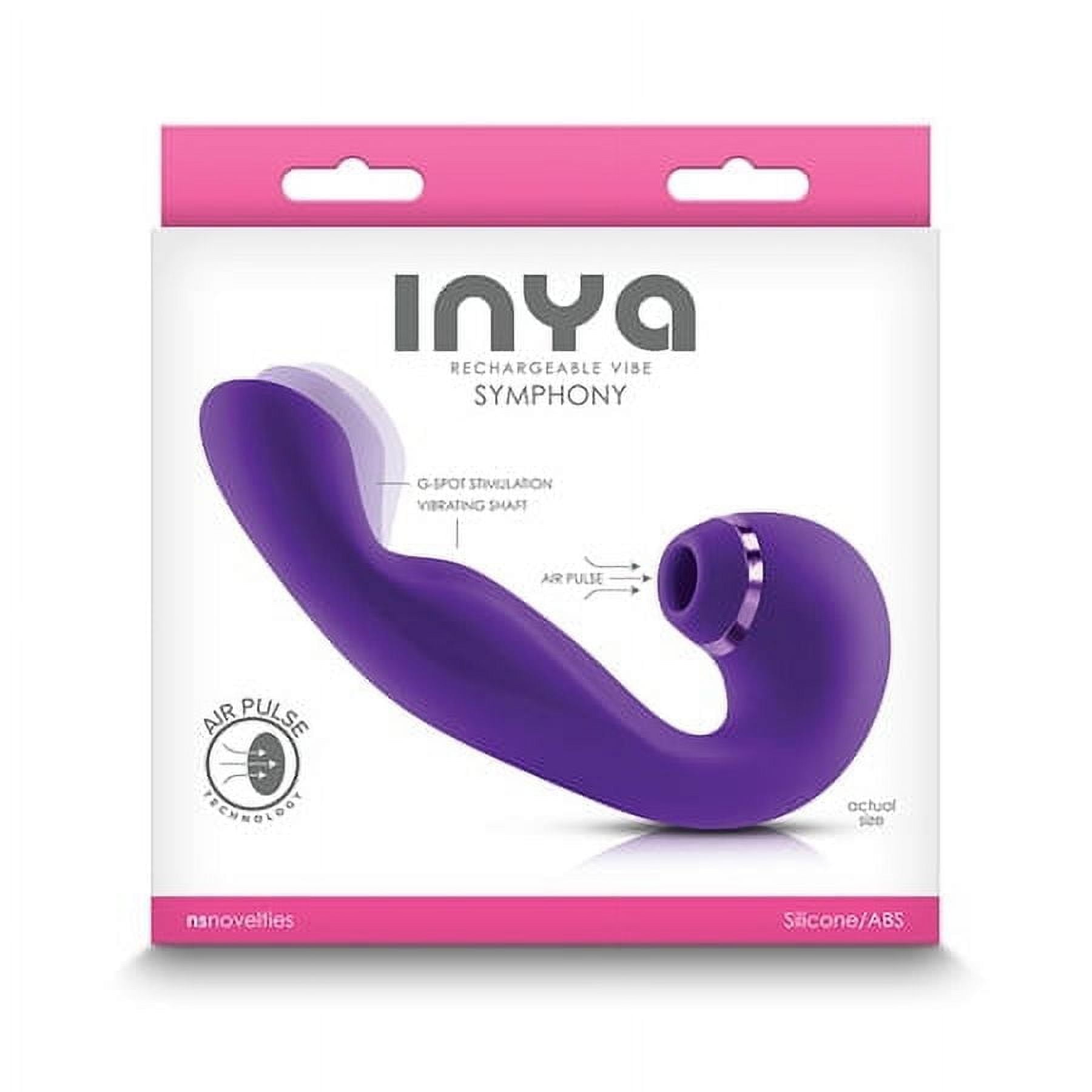 INYA New Sensations Novelties Symphony G Spot Vibe w/Suction - Purple - Walmart.com
