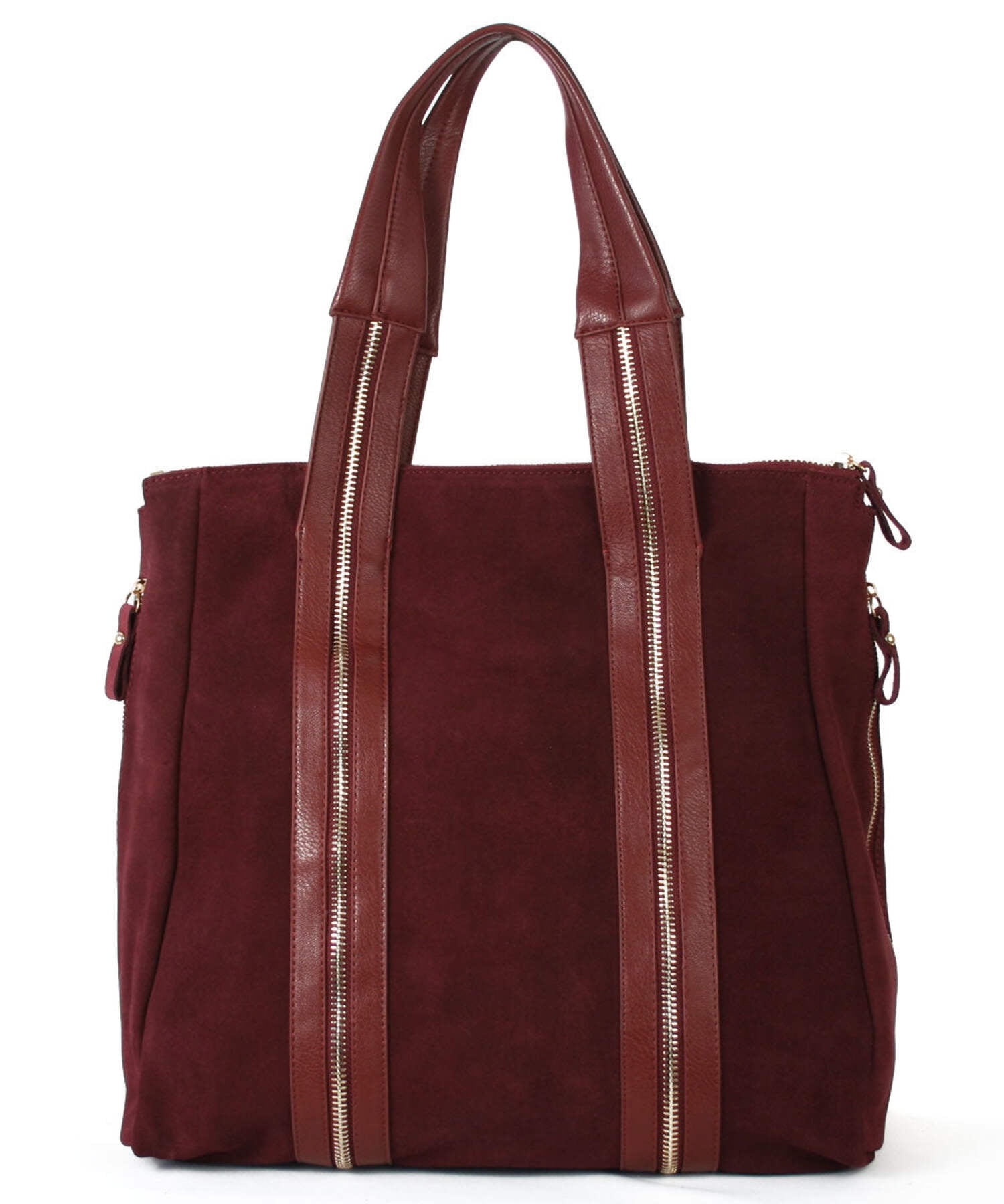 INZI Leather and Suede Tote - Walmart.com