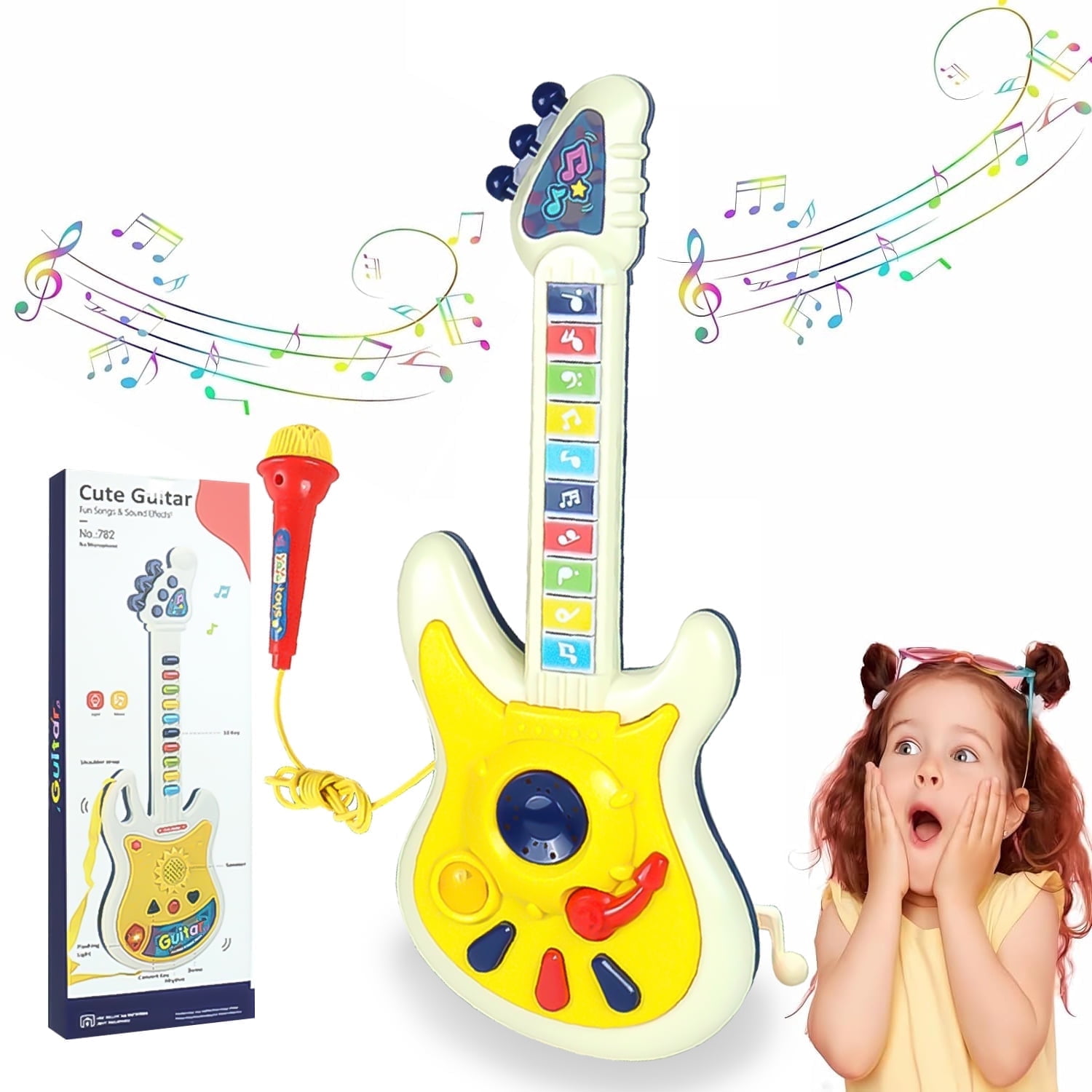 Kids Guitar Toys for 2-4 Years, Toys for Toddler Boy Girl Aged 2 3 4 ...