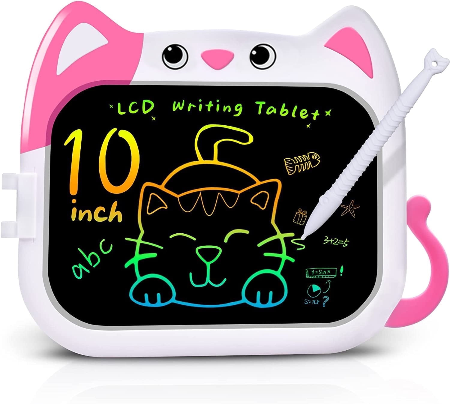 INvench Reusable Doodle Board Toys for Girls 3-6 Years, 10-Inch LCD ...