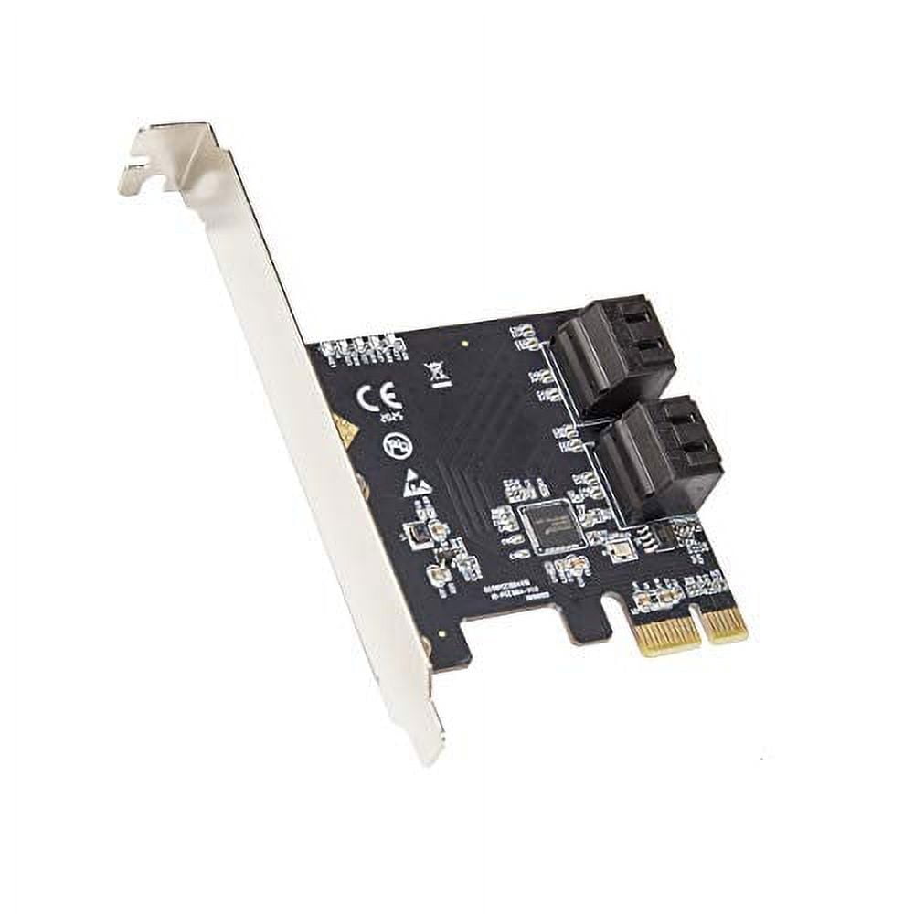 IO CREST 4 Port SATA III PCI-e 3.0 x1 Expansion Card Non-Raid with Low ...