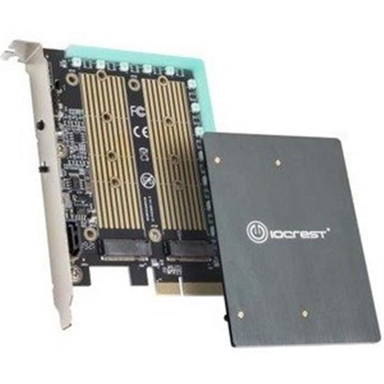 M.2 M-key & M.2 B-key SSD RGB Adapter Card with Heatsink 12V RGB PIN ...