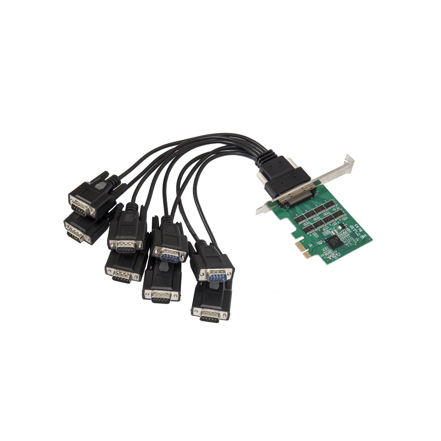 IOCrest 8 Port DB9 Serial RS-232 PCI-e x1 Controller Card with Low ...