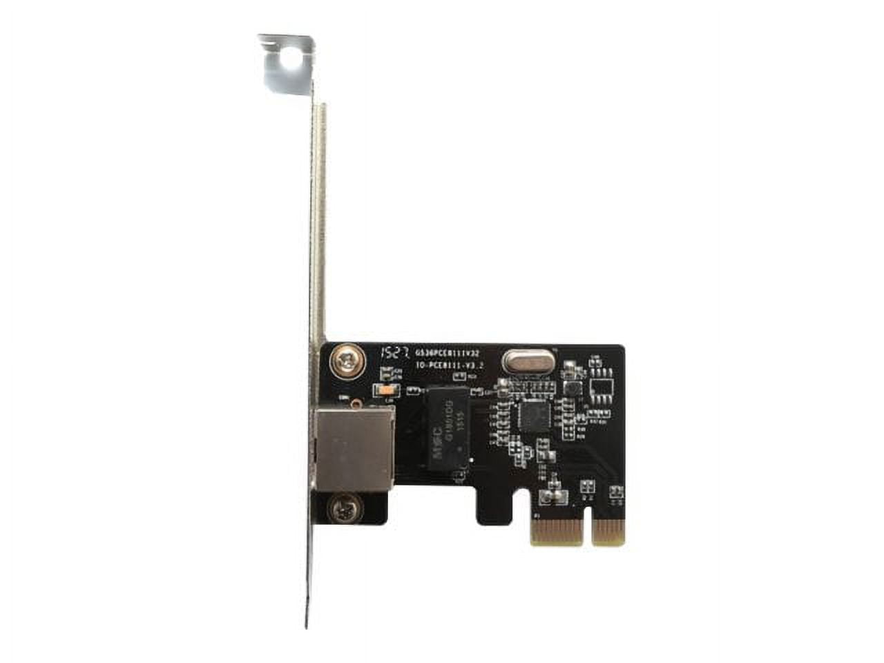 IOCrest PCIe x1 1-Port RJ45 1000-Base T Gigabit Ethernet Network Card Realtek Chipset - Walmart.com