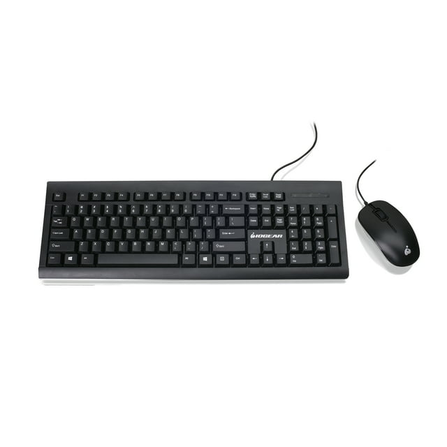 IOGEAR GKM513B Black 104 Normal Keys USB Wired Standard Spill-Resistant ...