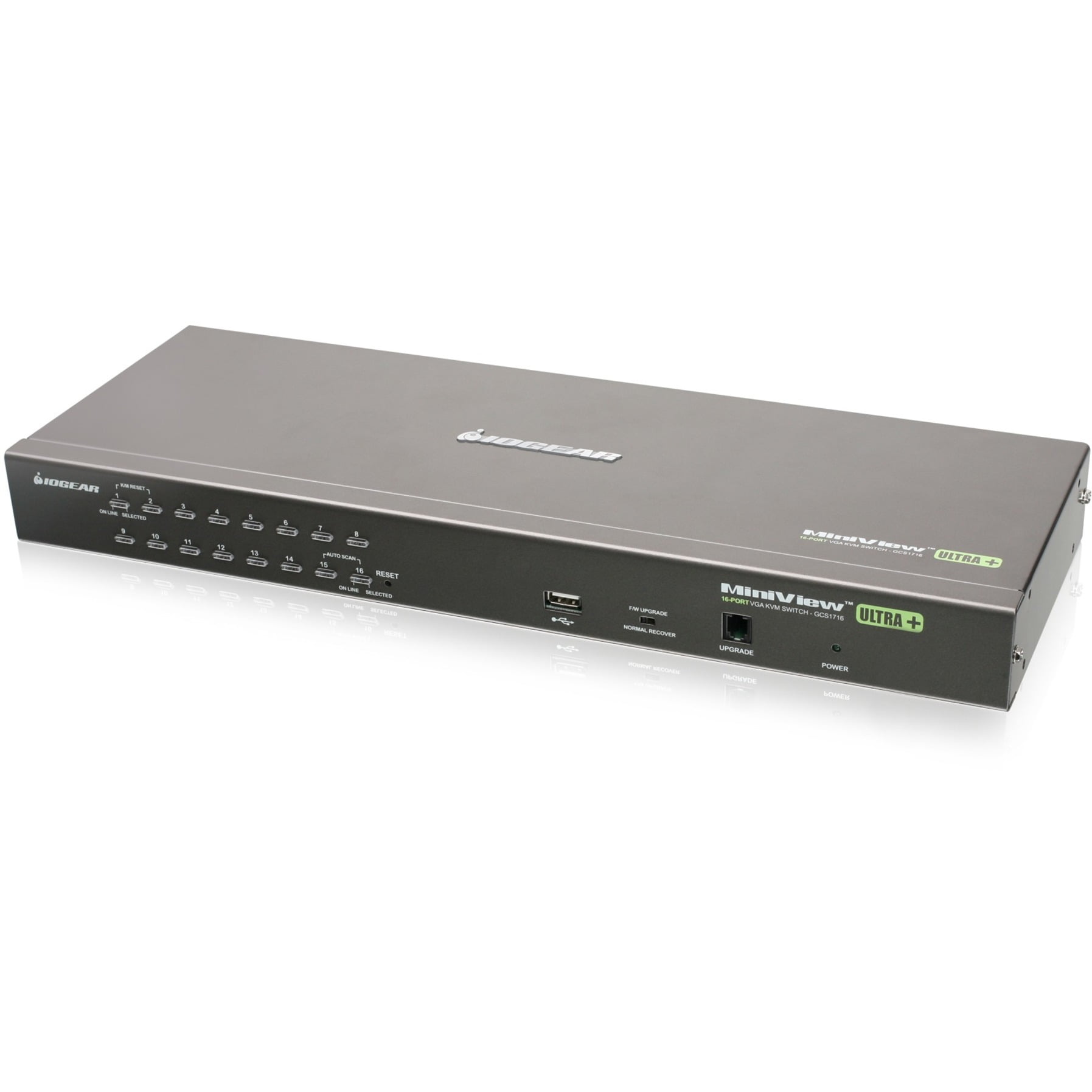 IOGEAR GCS1716 16-Port USB PS/2 Combo KVM Switch - Walmart Business ...