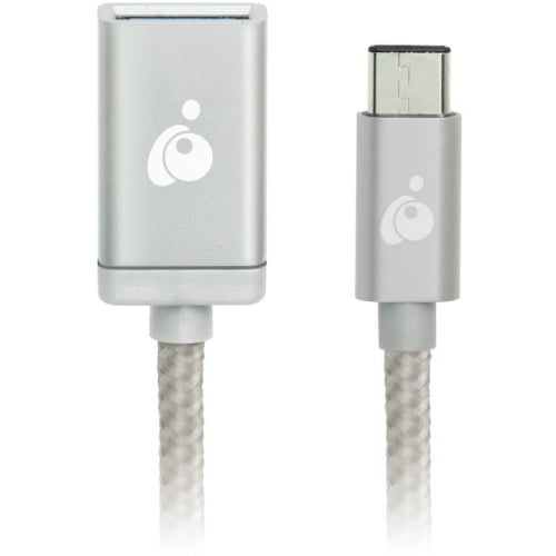 IOGEAR G2LU3CAF10-SIL Charge & Sync USB-C to USB Type-A Adapter - 1 ...