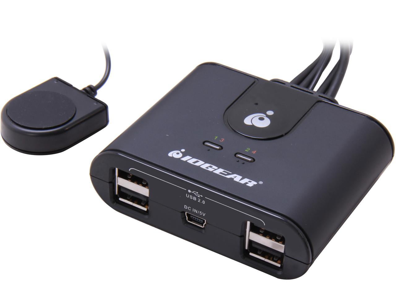 IOGEAR 4x4 USB 2.0 Peripheral Sharing Switch - Walmart.com