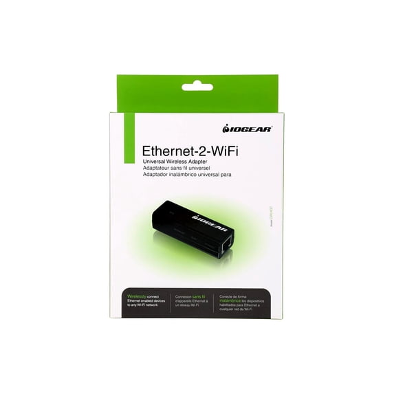 IOGEAR, Wi-Fi Adapter, GWU637, Universal Ethernet to Wi-Fi N 300Mbps ...