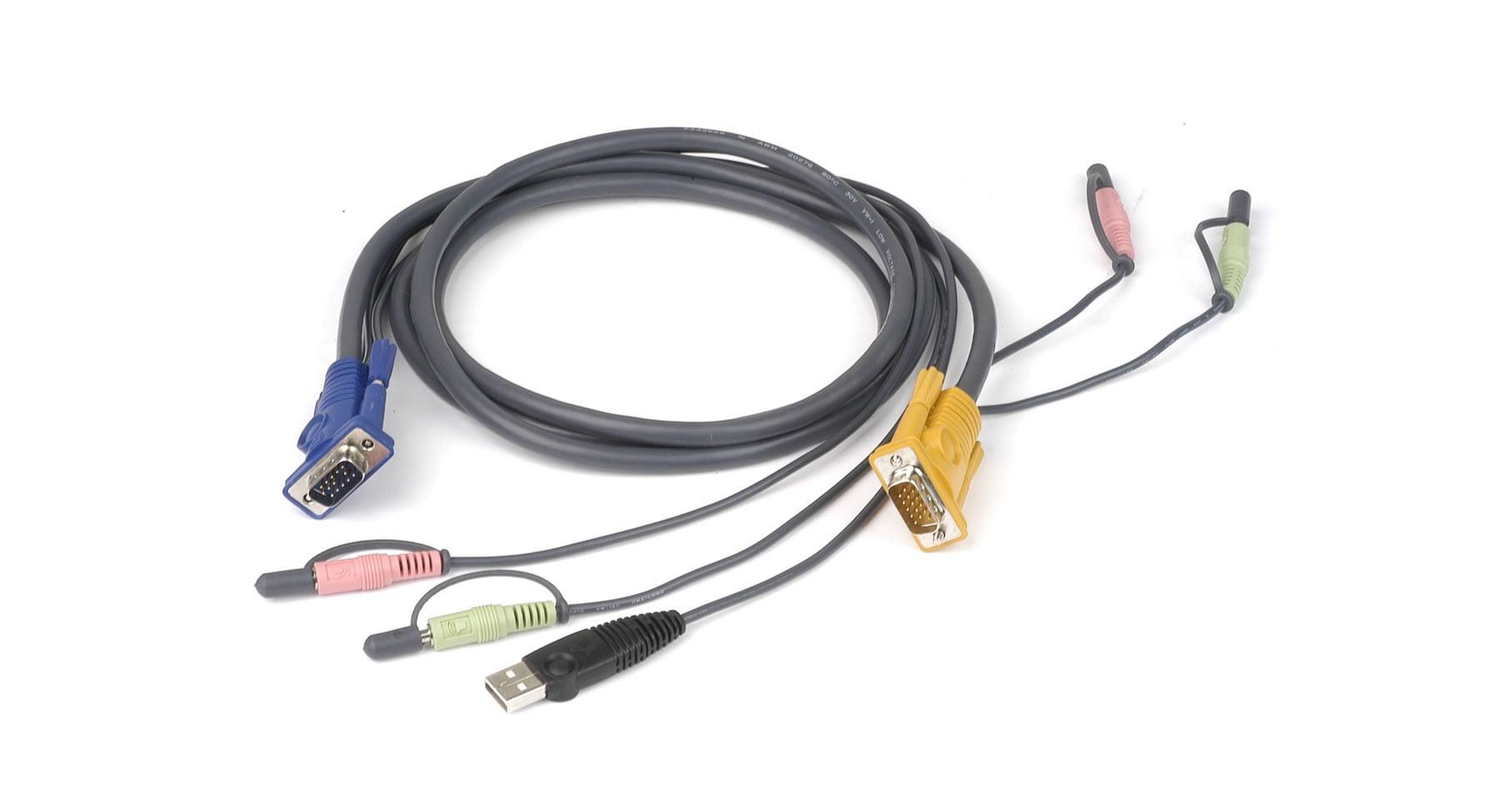 IOGEAR KVM 6ft Micro-Lite Bonded All-in-One USB Cable - G2L5302U ...
