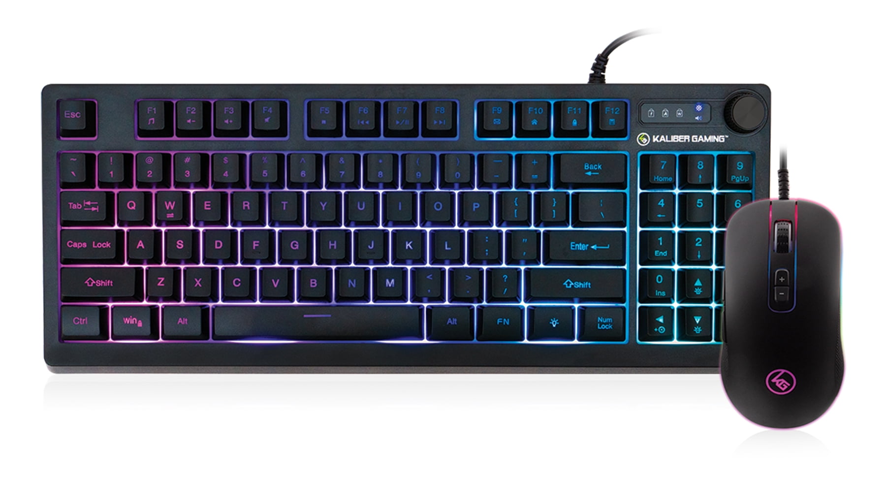 IOGEAR Kaliber Gaming KORONA KORE II Compact Keyboard Combo - Includes ...