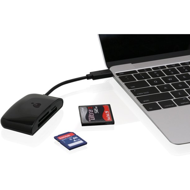 IOGEAR USB-C 3-Slot Card Reader/Writer - Walmart Business Supplies