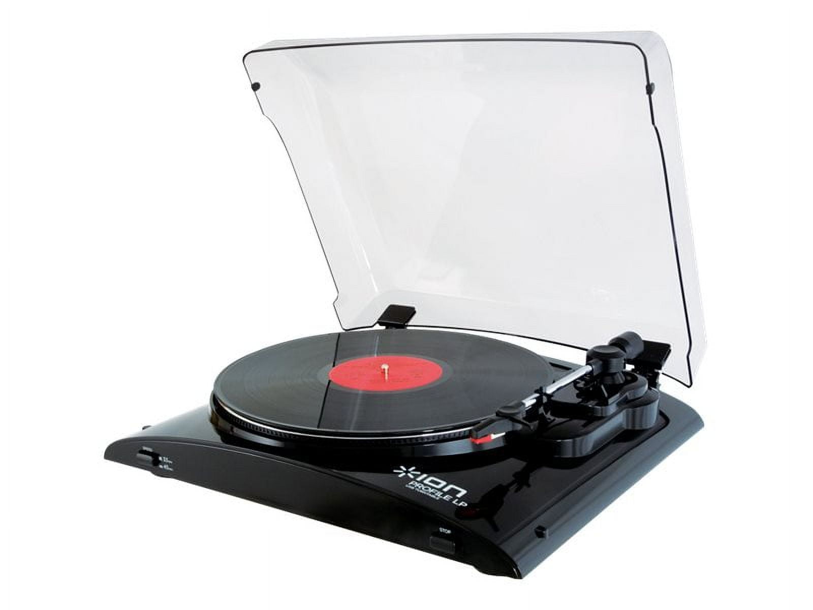 ION Audio PROFILE LP - USB Record Player Turntable - Piano Black ...